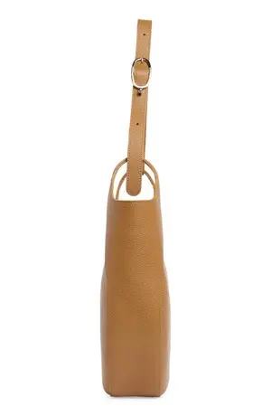 Longchamp Le Foulonne Leather Hobo Bag - Pecan