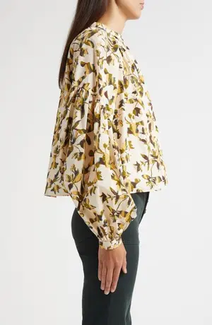 Ulla Johnson Rowena Floral Print Shirt