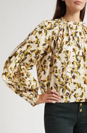 Ulla Johnson Rowena Floral Print Shirt