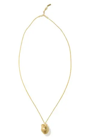 Completedworks Tumbled Pendant Necklace - 18ct Gold Plated