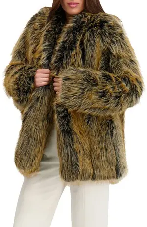 LYLA GRANT Fur-free Fox Jacket - Cross