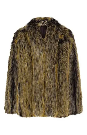 LYLA GRANT Faux Fox Jacket - Cross