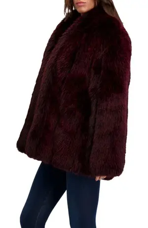 Women's Red Faux Fur Coats