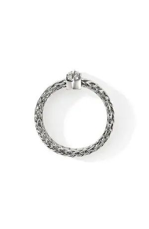 John Hardy Icon Pavé Diamond Ring - Silver