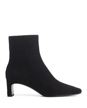 Rag & Bone Avery Zip Suede Ankle Boots - Black Suede