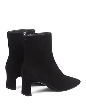 Rag & Bone Avery Zip Suede Ankle Boots - Black Suede