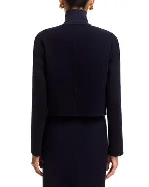 Lafayette 148 New York Foldover Lapel Crop Jacket