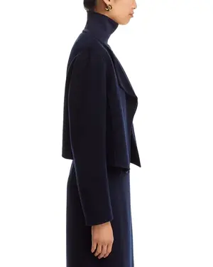 Lafayette 148 New York Foldover Lapel Crop Jacket
