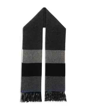 Rodd & Gunn Frankton Stripe Scarf - Nero