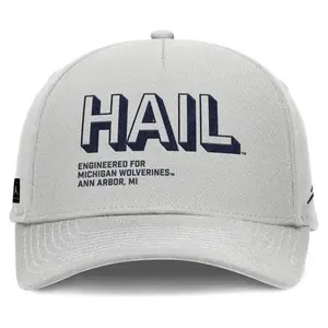 JORDAN BRAND Michigan Wolverines 2025 Sideline Dust Pinched Rise Adjustable Hat