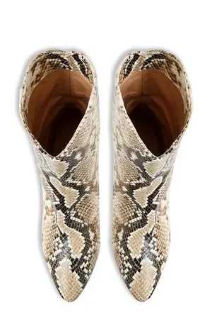 Bruno Magli Mandriana Kitten Heel Bootie - Black/white Snake