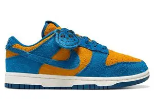 Nike Dunk Low Se Pandamonium Suede Sneakers - Yellow Ochre/court Blue/sail