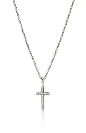 John Hardy Jh Essential Cross Pendant Necklace - Silver