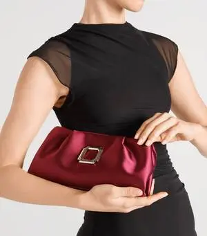 MALONE SOULIERS Satin Vittoria Soft Clutch