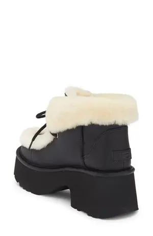 UGG Esmee Lace-up Boots With Genuine Shearling