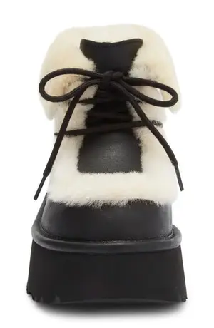 UGG Esmee Lace-up Boots With Genuine Shearling