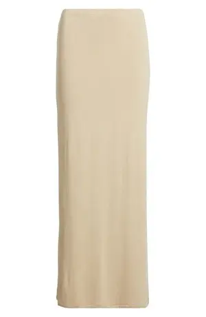ARTLESS FOREVER Eloise Back Slit Maxi Skirt - Sand