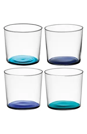 LSA Coro Set Of 4 Assorted Tumbler Glasses - Blue