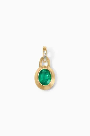ETIQ Emerald And Diamond Pendant - Gold