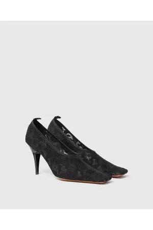 Stella McCartney Square-toe Lace Stiletto Pumps