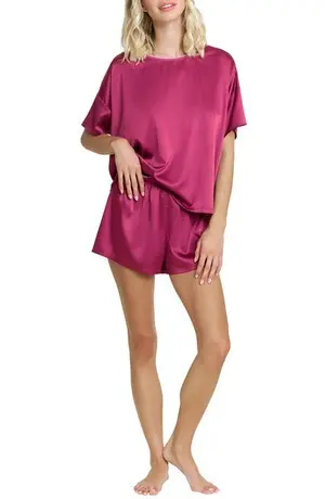 Honeydew Intimates Off To Bed Short Pajamas - Mulberry