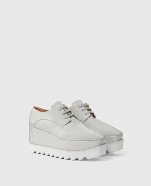 Stella McCartney Monochrome Platform Shoes - Light Gray