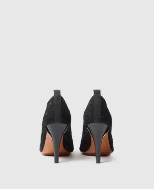 Stella McCartney Square-toe Lace Stiletto Pumps