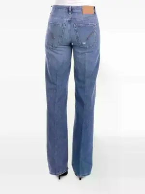 DONDUP High-waisted Straight-leg Jeans - Blue
