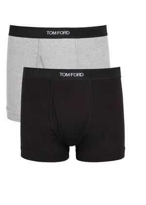 TOM FORD Stretch-cotton Boxer Briefs - Grey