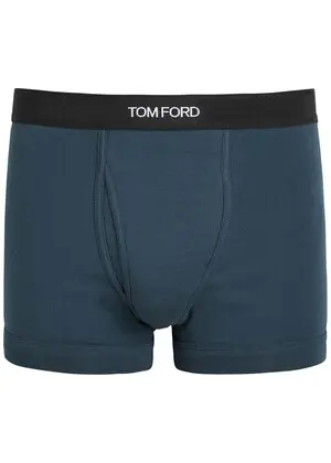 TOM FORD Stretch-cotton Boxer Briefs - Navy