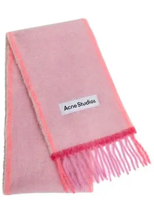 Acne Studios Valley Wool-blend Scarf Light Pink
