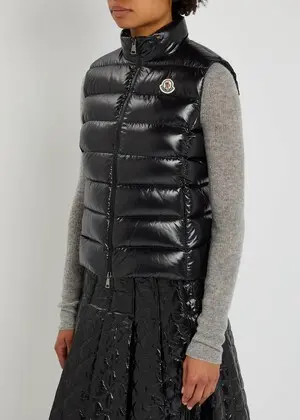 Moncler Ghany Quilted Shell Gilet - Black