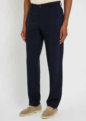 Sunspel Tapered Stretch-wool Trousers