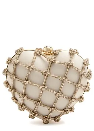 Rosantica Cupido Nodi Crystal-embellished Cross-body Bag - Grey