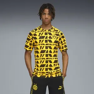 PUMA Bvb Soccer 25/26 Warm-up Jersey - Yellow