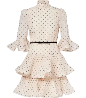 Zimmermann Polka-dot Ruffled Minidress