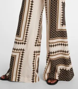 Zimmermann Printed Wide-leg Pants
