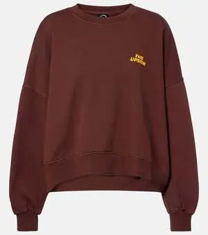 The Upside Paloma Crew Cotton Sweatshirt - Brown