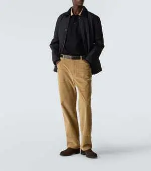 Burberry Check Corduroy Straight Pants