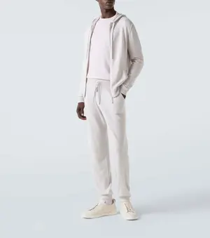 ALLUDE Wool And Cashmere Sweatpants
