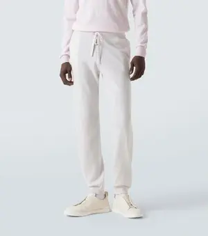 ALLUDE Wool And Cashmere Sweatpants