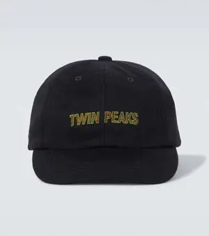 Undercover Embroidered Wool Baseball Cap - Black
