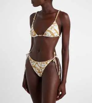 Balmain Chain-detail Printed Bikini