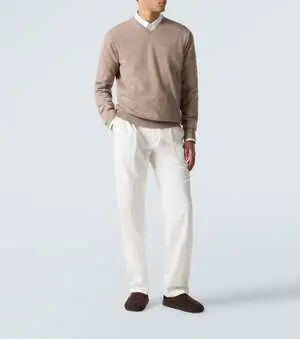 THE ROW Rod Cashmere Sweater - Beige