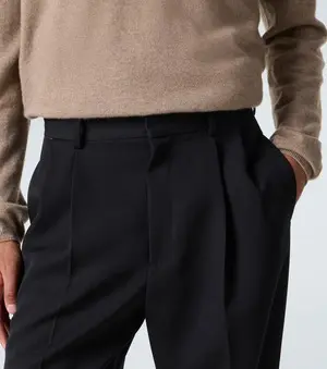 THE ROW Zev Straight Virgin Wool Pants