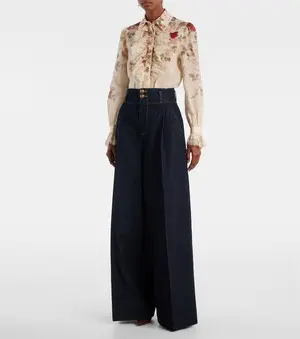 Zimmermann Hypnotic High-rise Wide-leg Jeans