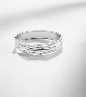 REPOSSI 18kt White Gold Diamond Bangle
