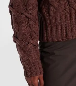 Brunello Cucinelli Cable-knit Cashmere Zip-up Cardigan