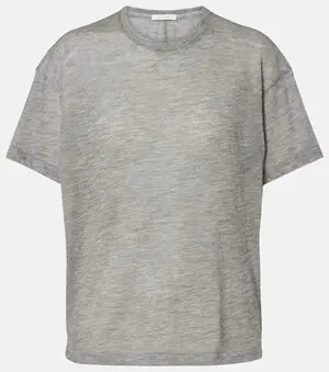 THE ROW Lila Knitted Cashmere Top - Grey