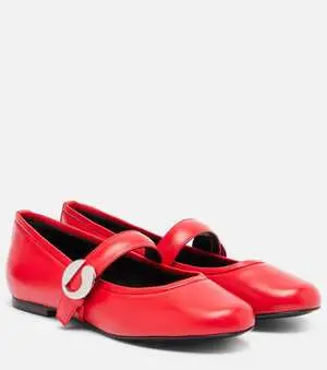 Coperni Leather Mary Jane Flats